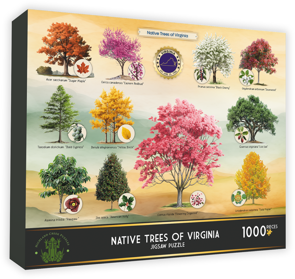 Native Trees of Virginia Jigsaw Puzzle - Highland Creek Puzzles